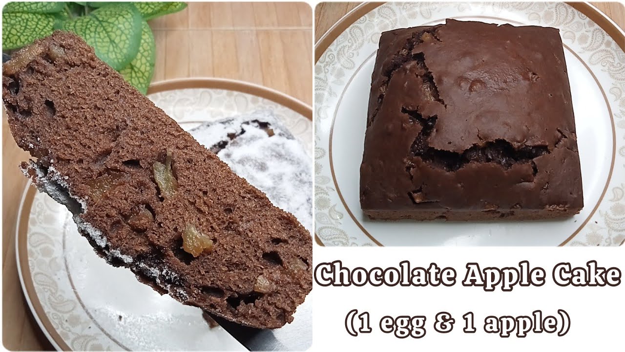 কাটা চামচের সাহায্যে কেক তৈরি || How to make Chocolate Apple Cake || chocolate apple || Apple ...