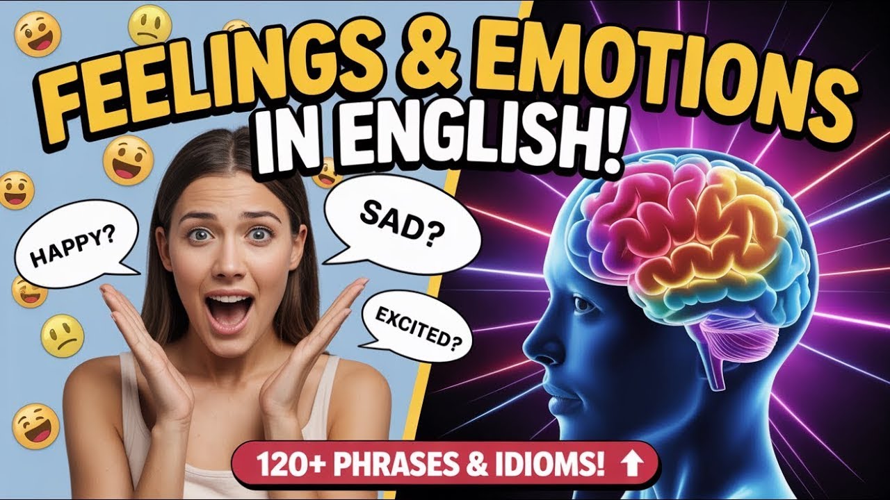 Feelings & Emotions in English 120+ Phrases, Idioms & Questions Slow ...