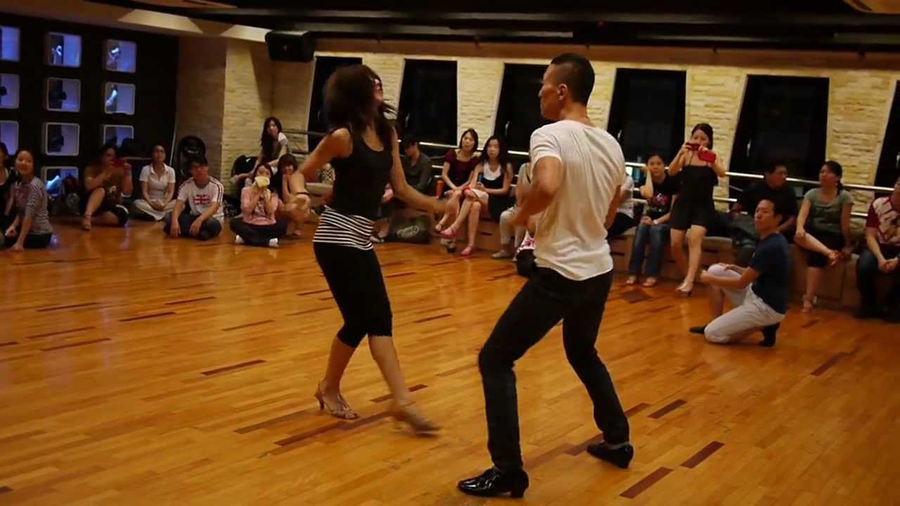 Salsa Social Dance Demonstration - YouTube