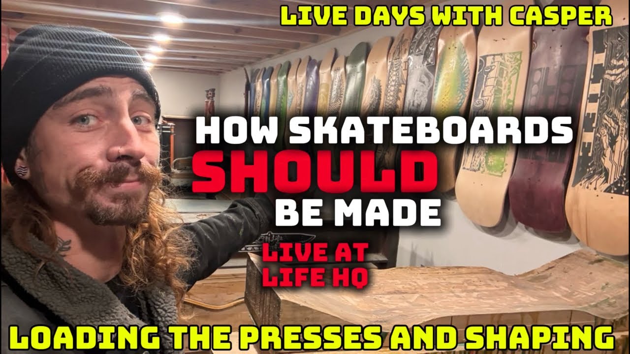 How Skatebords SHOULD be Made: Handcrafted Skateboard decks made Live ...