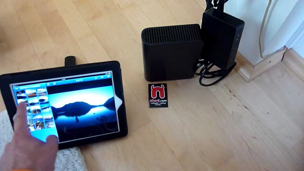 Western Digital Live Wire and MyBook Live with iPad Test - YouTube
