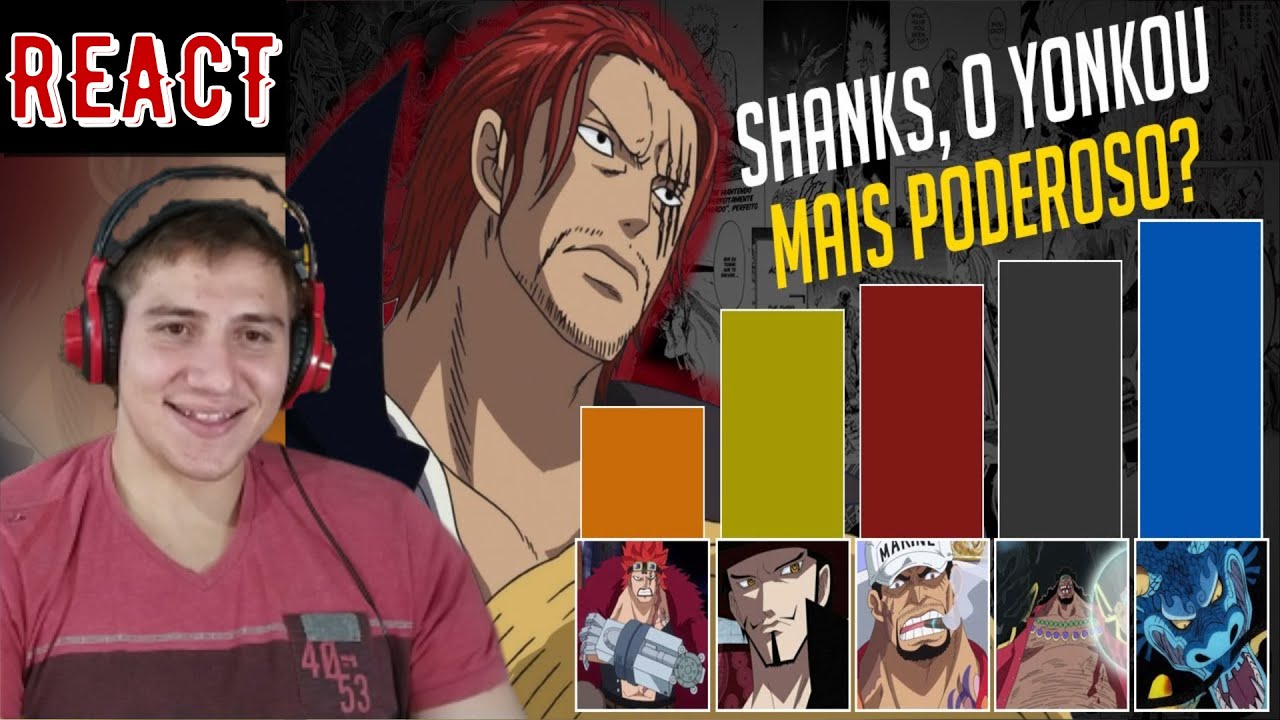 REACT SHANKS NIVEL DE PODER (ONE PIECE) - Nerd Sensei - YouTube