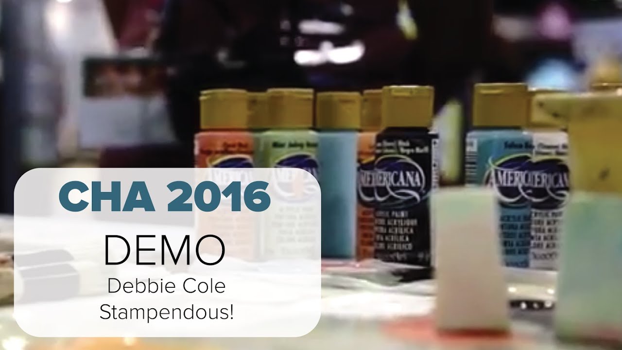 CHA 2016: DecoArt Partner - Debbie Cole Demo at Stampendous! - YouTube