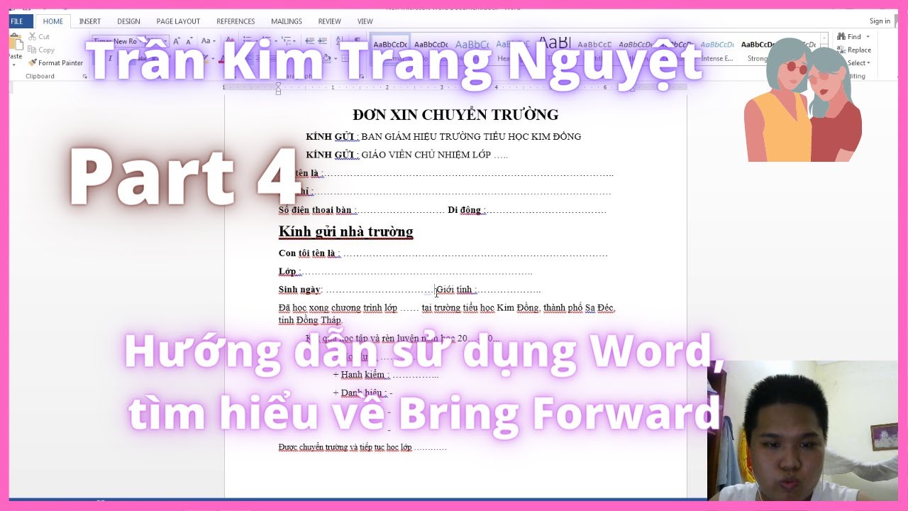 Hướng dẫn sử dụng Word, tìm hiểu về Bring Forward - YouTube