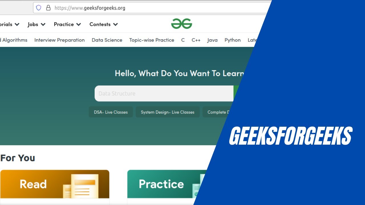 Geeksforgeeks Youtube