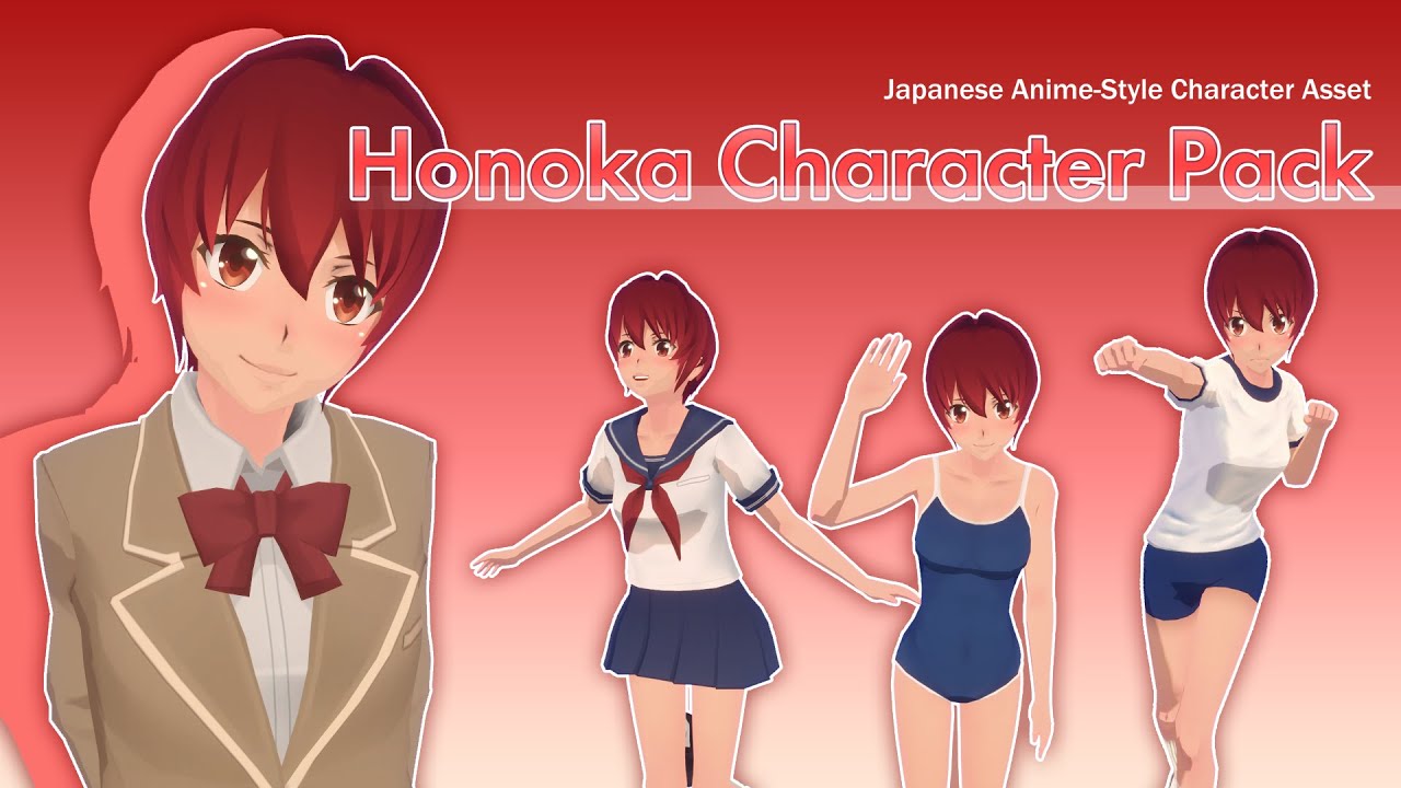 [UE5 Compatible] Honoka Character Pack - Anime-Style 3D Character ...