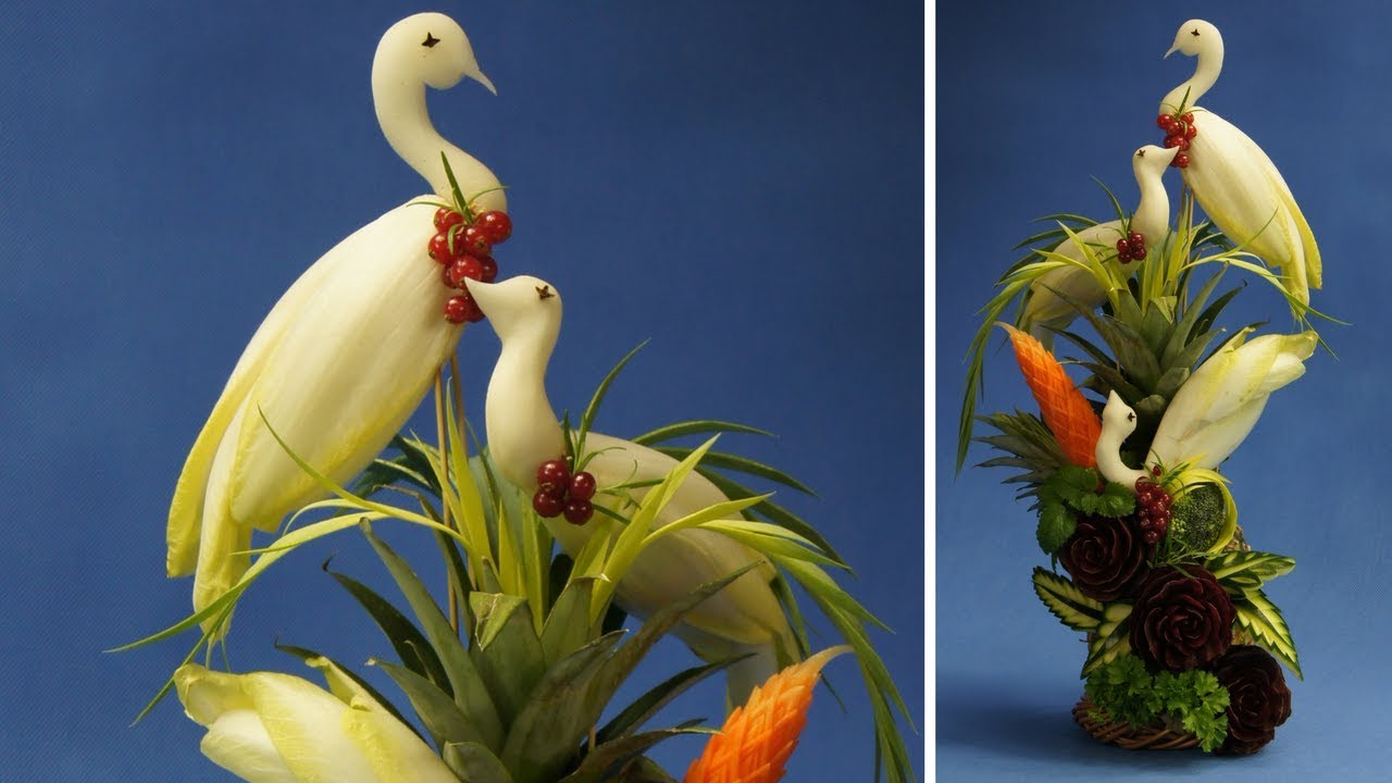 #110 How to make simple birds with chicory & radish / Jak zrobić proste ...