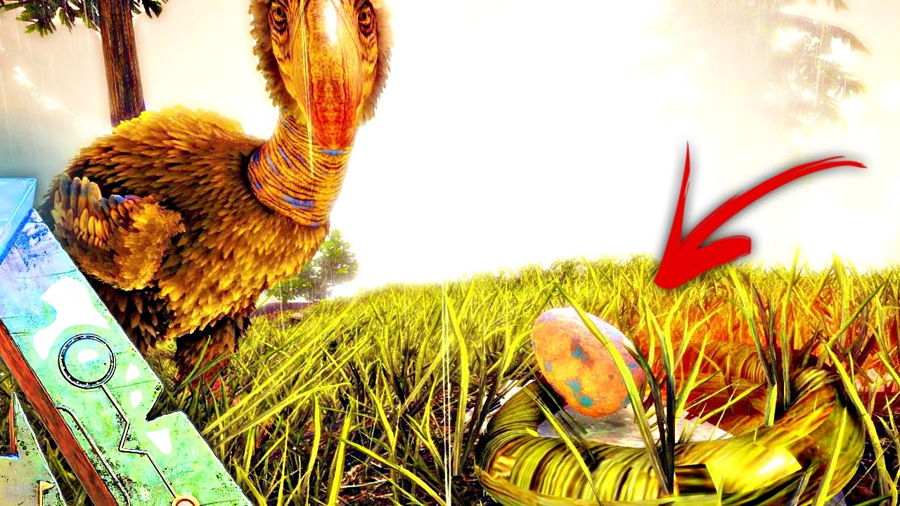 ARK Survival Evolved - PLAY AS DINO MOD, TERROR BIRD NESTING, CARNO ...