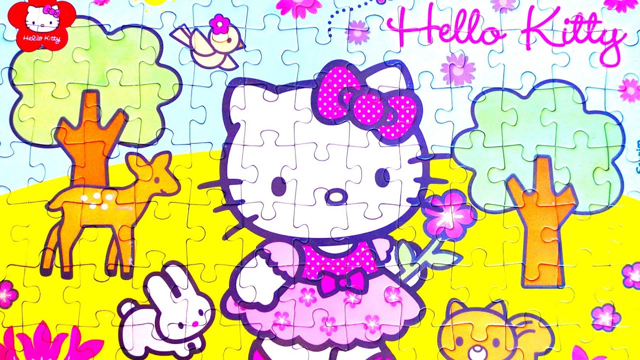 Hello Kitty puzzle for kids | Education puzzle for kids - YouTube