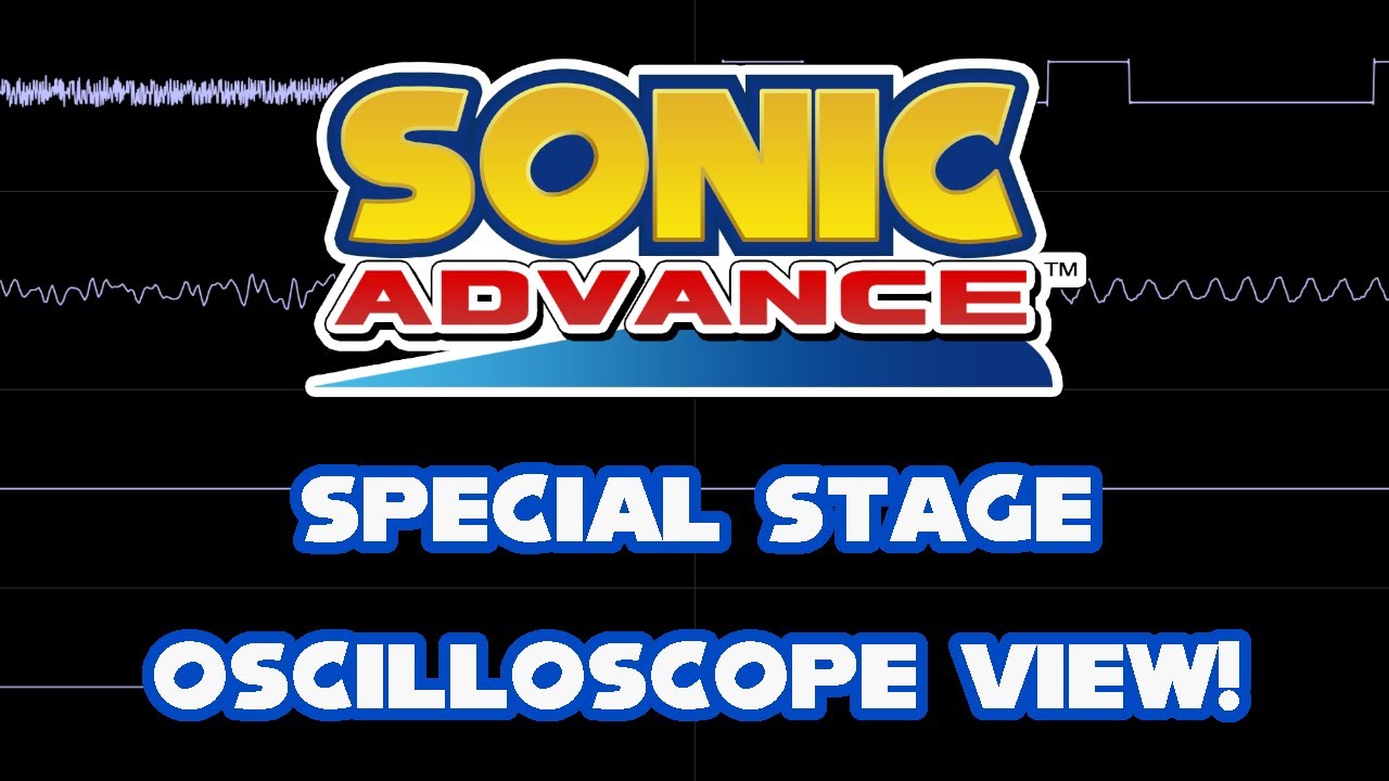 Sonic Advance (GBA) - Special Stage - In Oscilloscope View! - YouTube