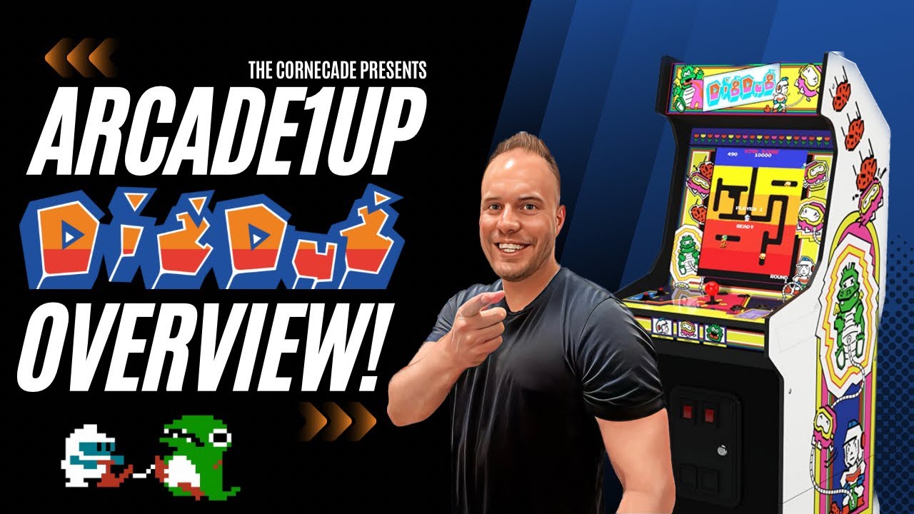 Arcade1Up CornerCade Dig Dug Legacy Overview! - YouTube