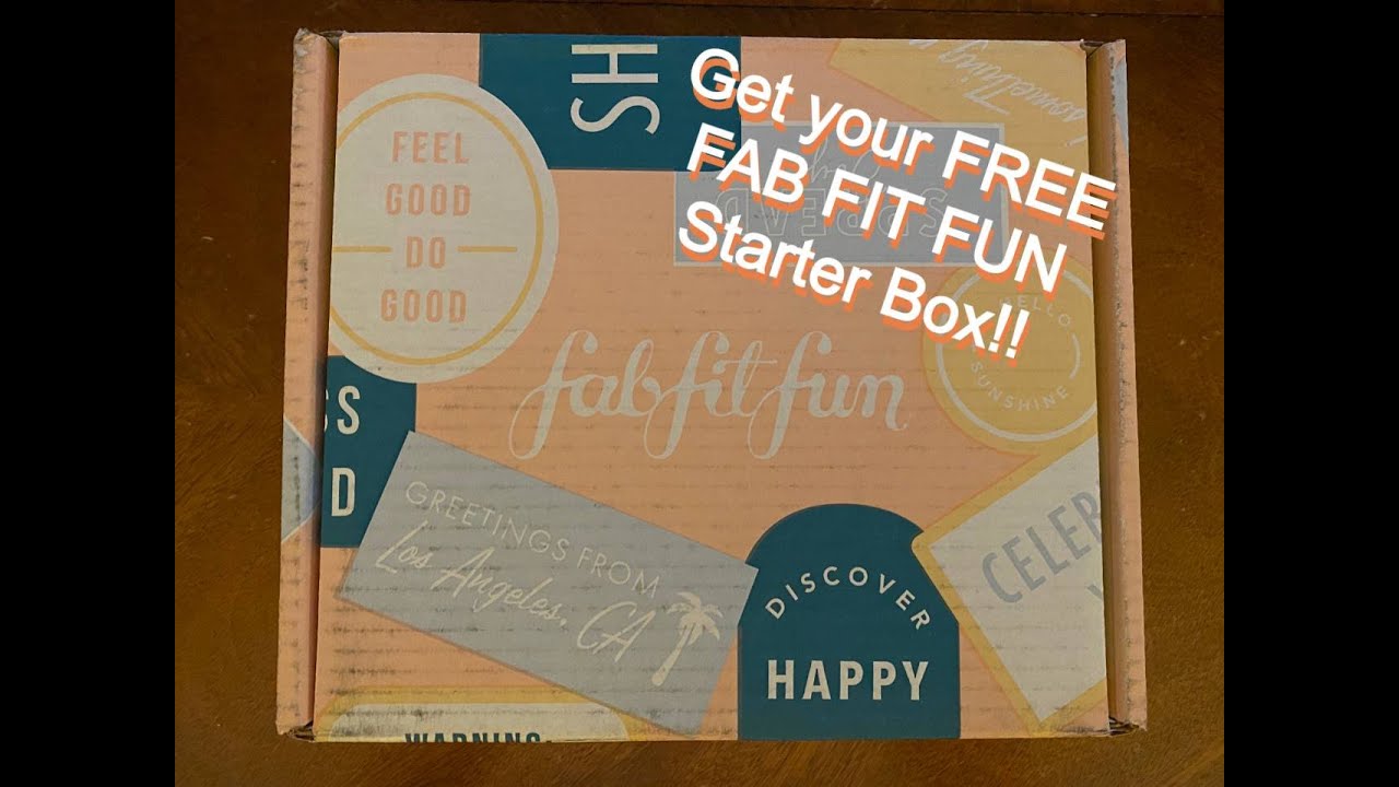 FAB FIT FUN Starter Box Unboxing.. get yours FREE!!! - YouTube