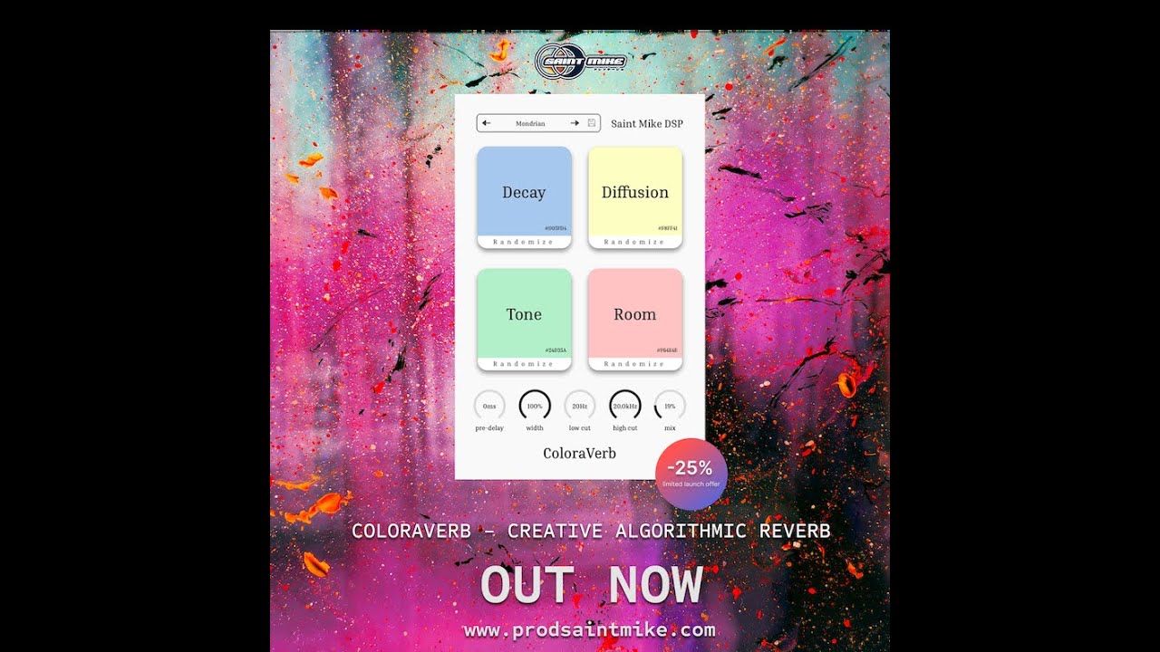 [NEW PLUGIN] ColoraVerb - Creative Algorithmic Reverb by Saint Mike DSP ...