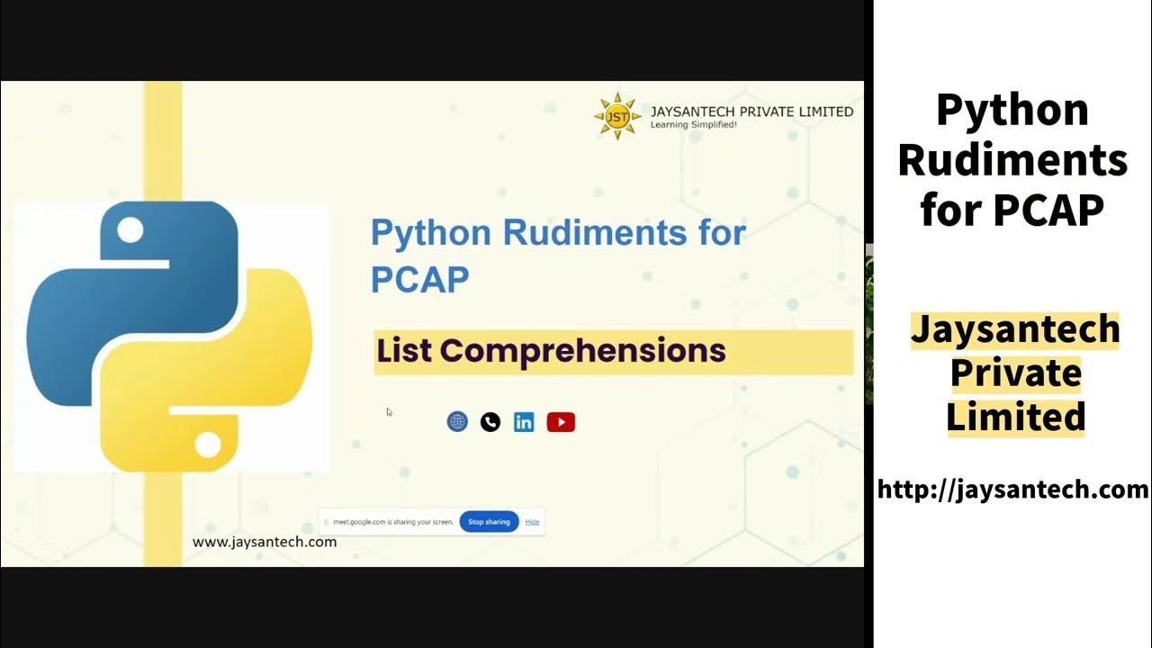 Python Rudiments for PCAP - Demo Session. - YouTube