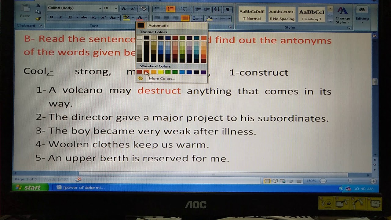 Part 2.The power of determination by Burt Dubin/ class 10/ MP Board ...