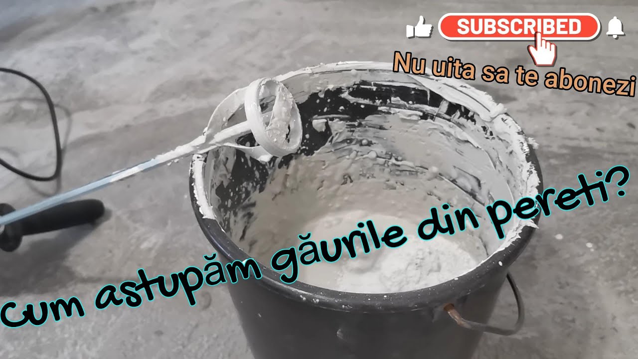 Cum astupam gaurile din pereti, cu glet si spaclu - YouTube