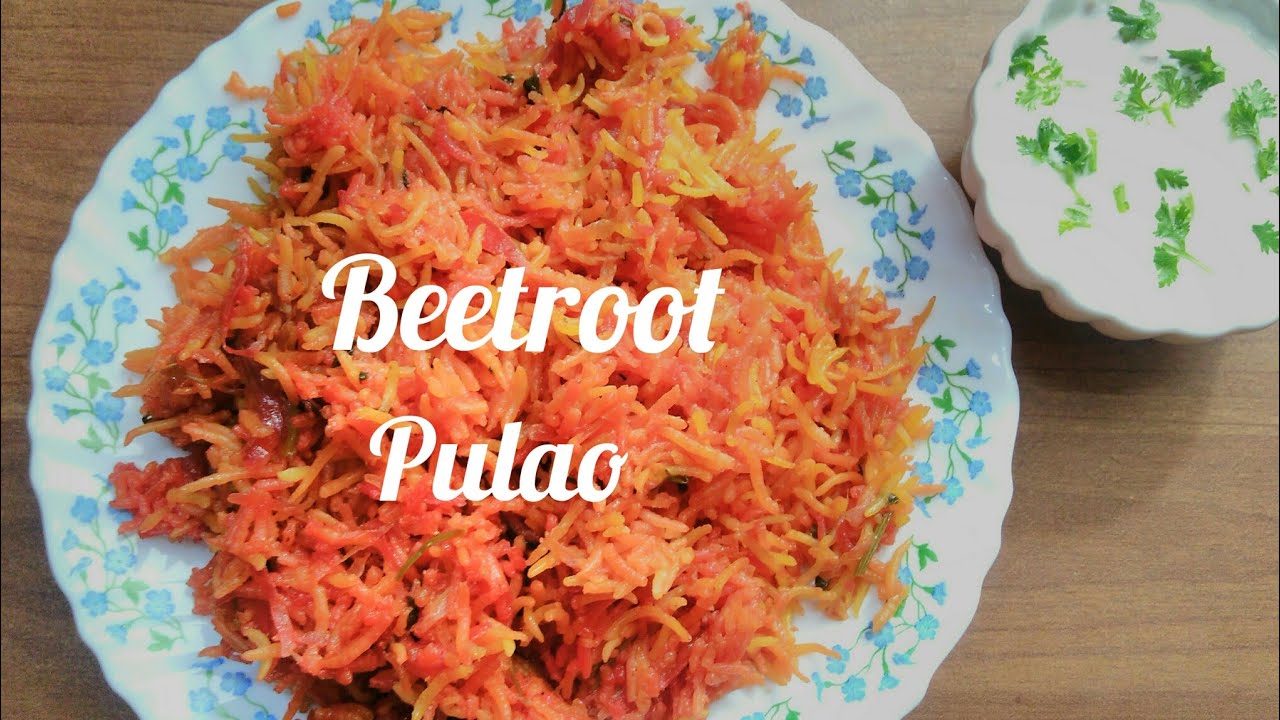 Beetroot Pulao | Beetroot Rice | Iron Rich Healthy Meal - YouTube
