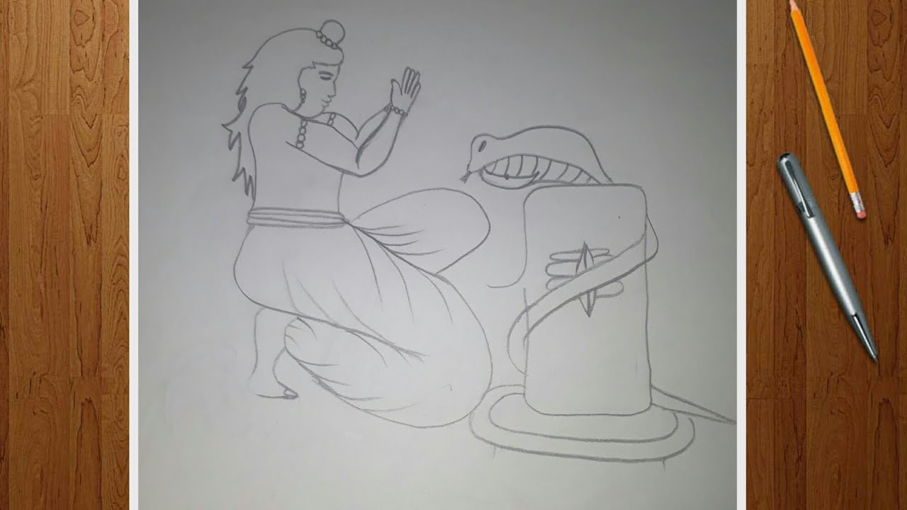 Shankar bhagwan penci drawing tutorial #shankarmahadevan - YouTube