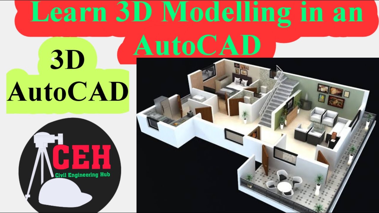 Learn 3D Modelling In An AutoCAD || Part-1 - YouTube