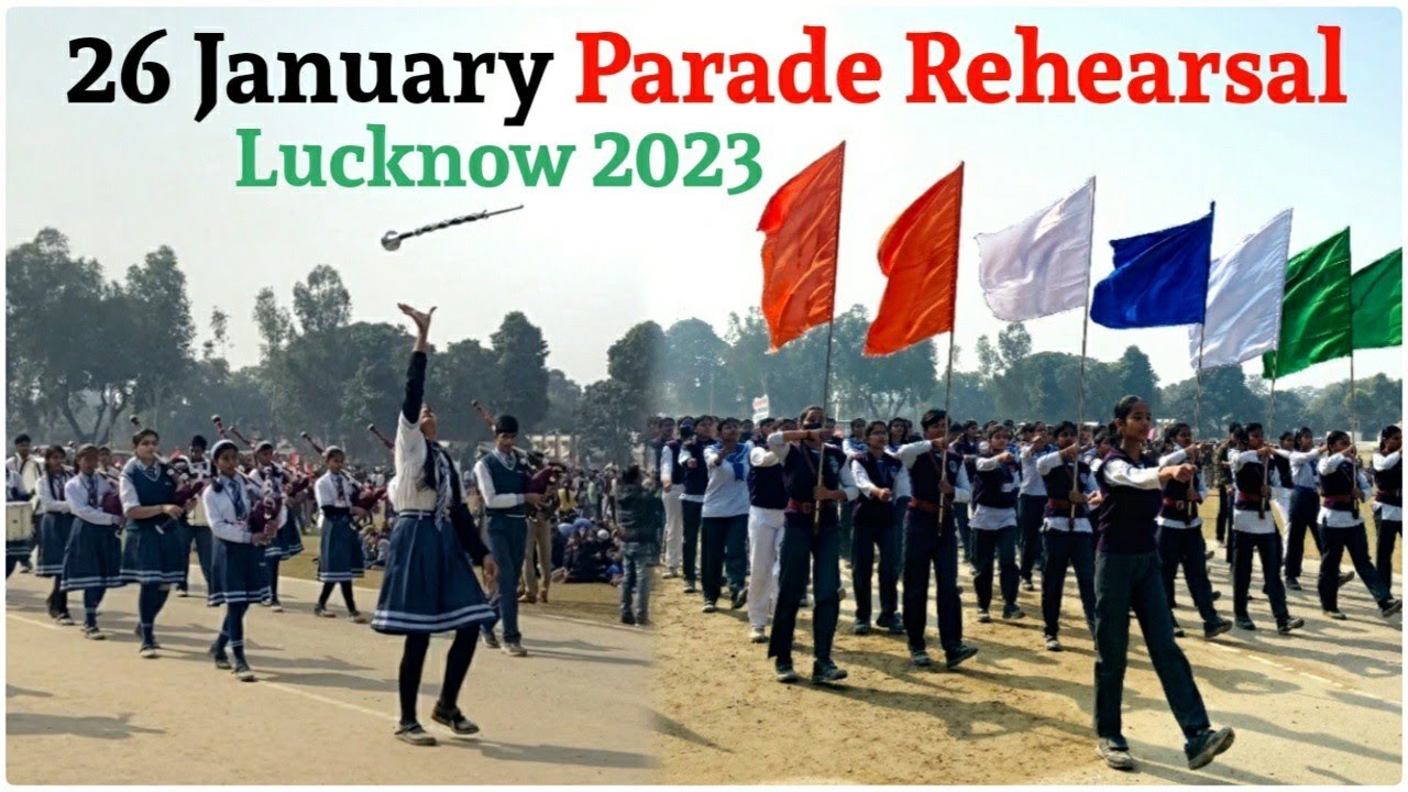 26 January Parade Rehearsal Lucknow | Parade Rehearsa Lucknow 2023 | 26 ...