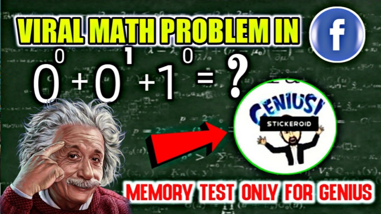 Viral Math Problems in Facebook - YouTube
