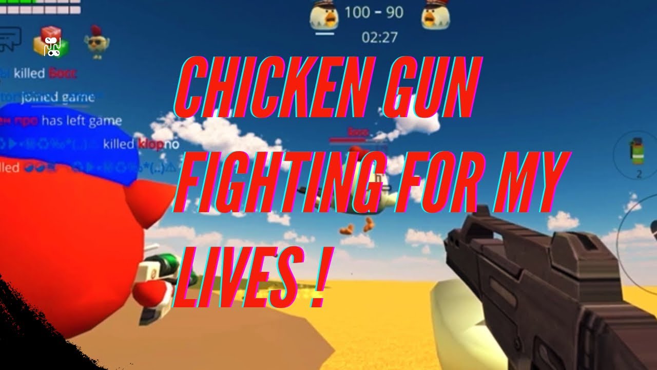 Chicken gun fighting for lives to survive 😂 - YouTube