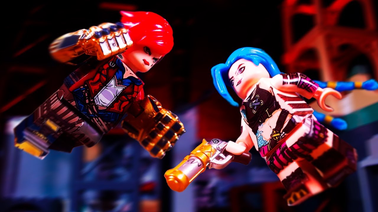 Lego Arcane - Vi VS Jinx Animation - YouTube