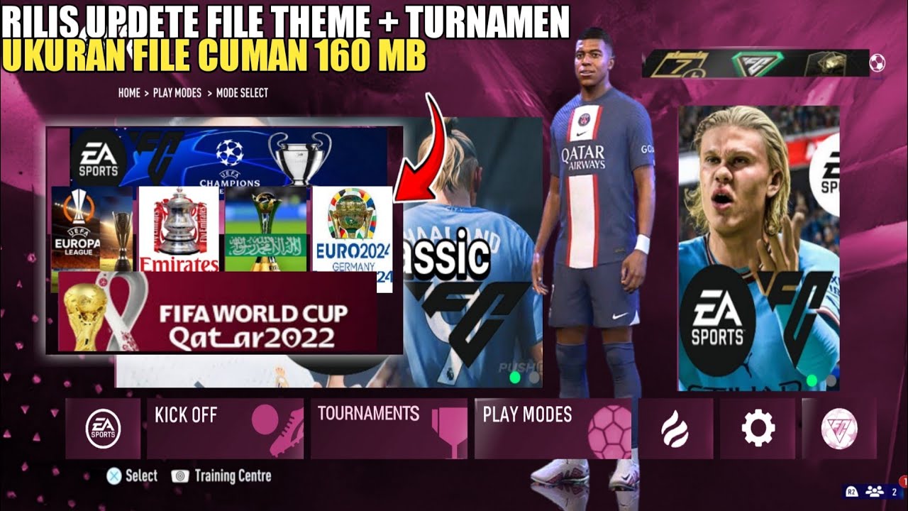 RILIS FILE THEME EAFC24 + TURNAMEN FIFA 16 MOD FIFA 23 CUMAN 160 MB ...