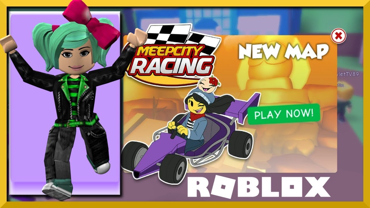 New Map and New Gadgets!! Roblox MeepCity Racing, SallyGreenGamer ...