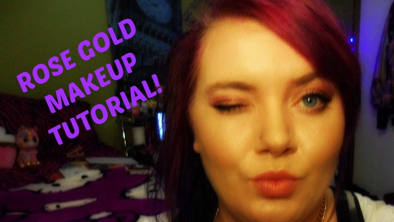 ROSE GOLD MAKEUP TUTORIAL! - YouTube