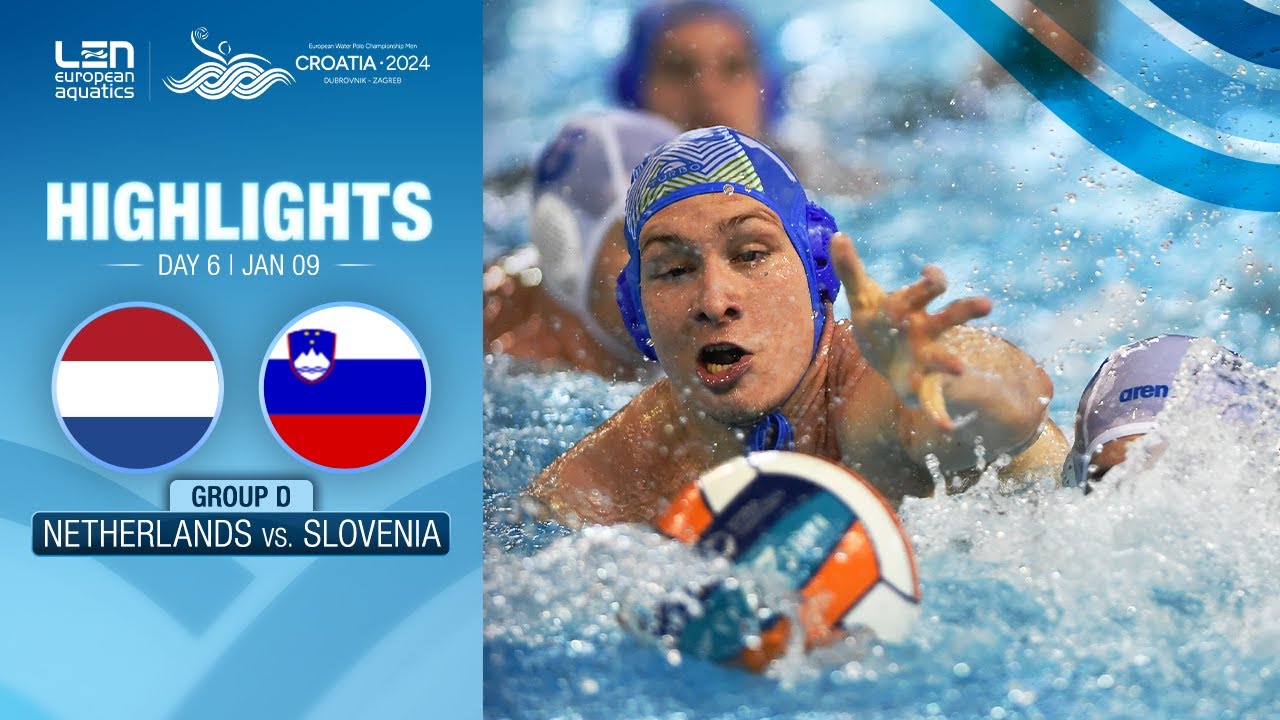 The Netherlands vs. Slovenia Highlights | Group D | European Water Polo ...