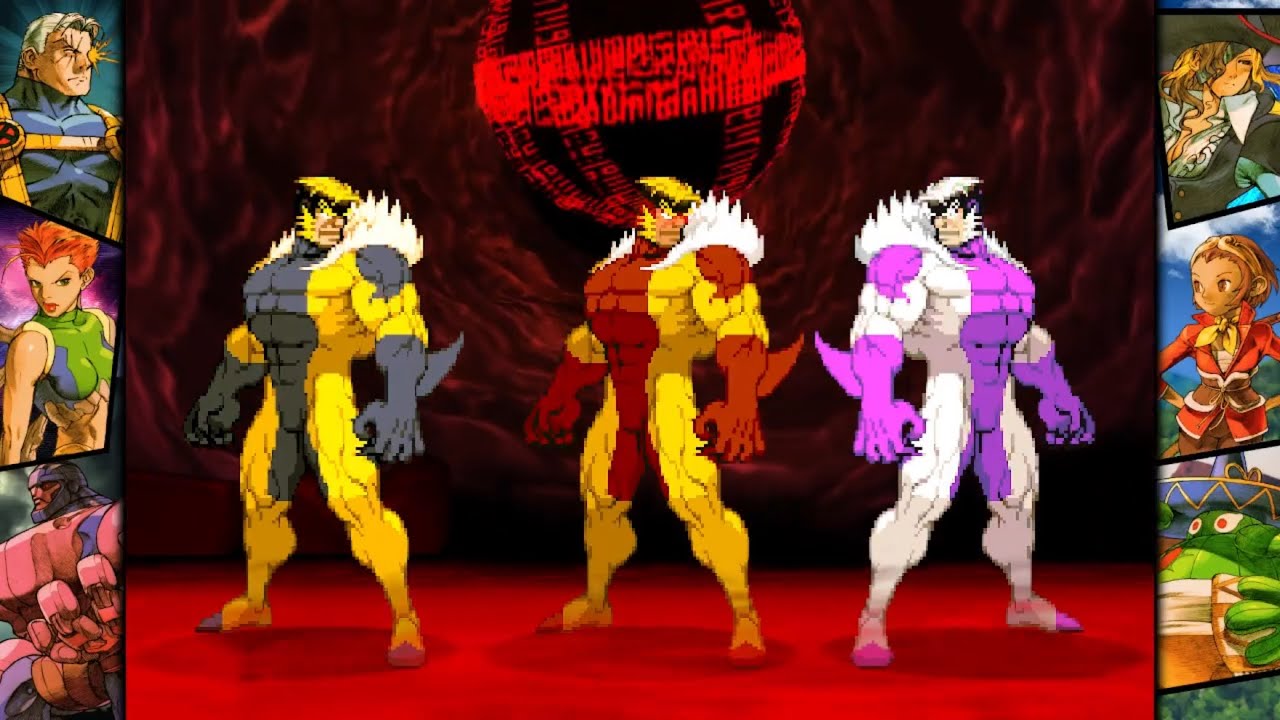 Marvel vs Capcom 2: Sabertooth, Sabertooth, and Sabertooth arcade ...