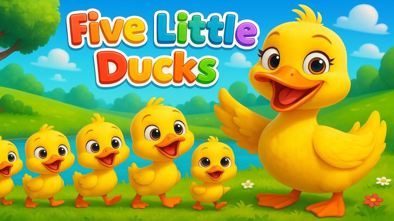 Five Little Ducks Lyrics and Actions: Interactive Song for Preschoolers ...