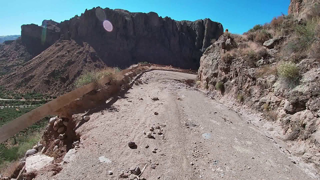 Bike and Hike to Fish Creek Canyon - Narrow One way Bridge - YouTube