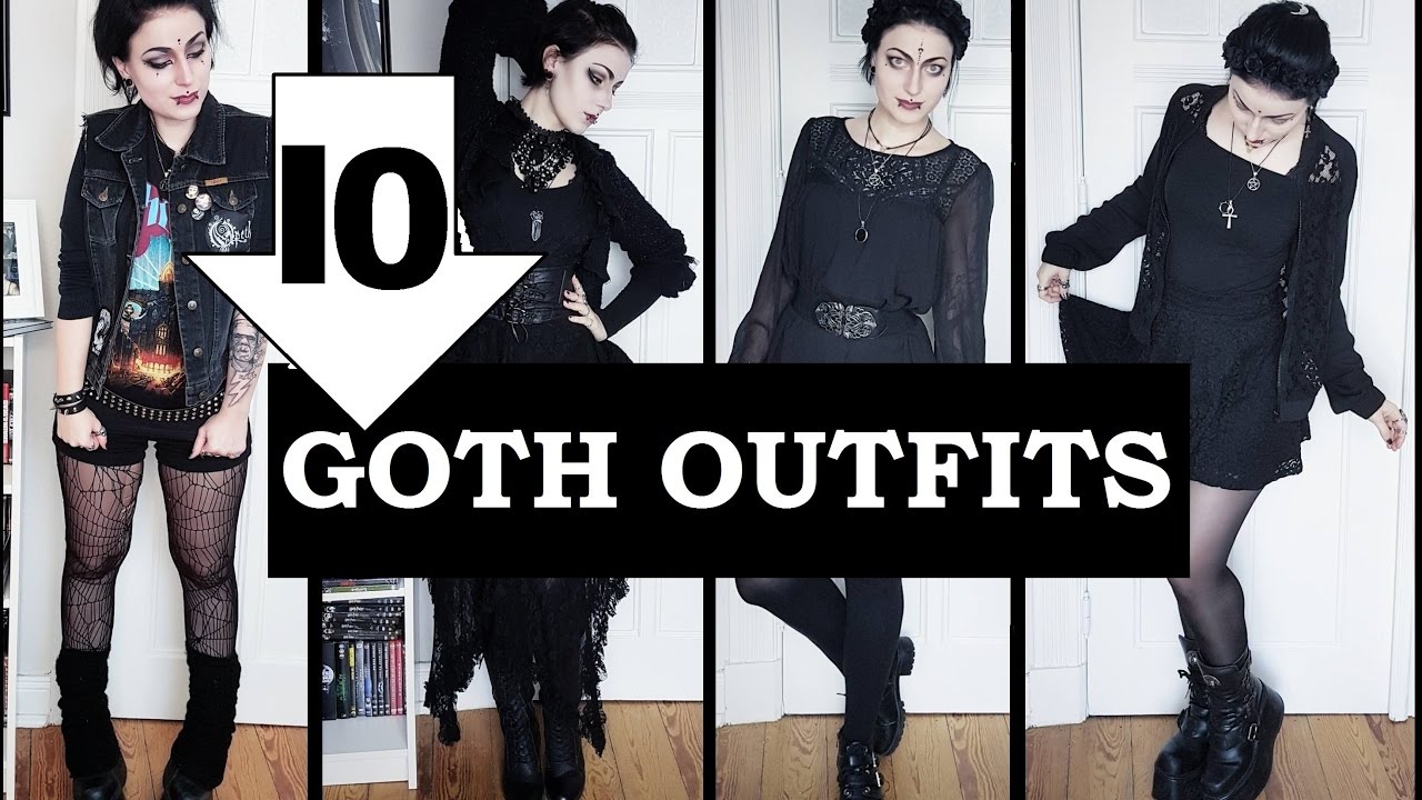 Everyday Goth Outfits #13 | lilachris - YouTube