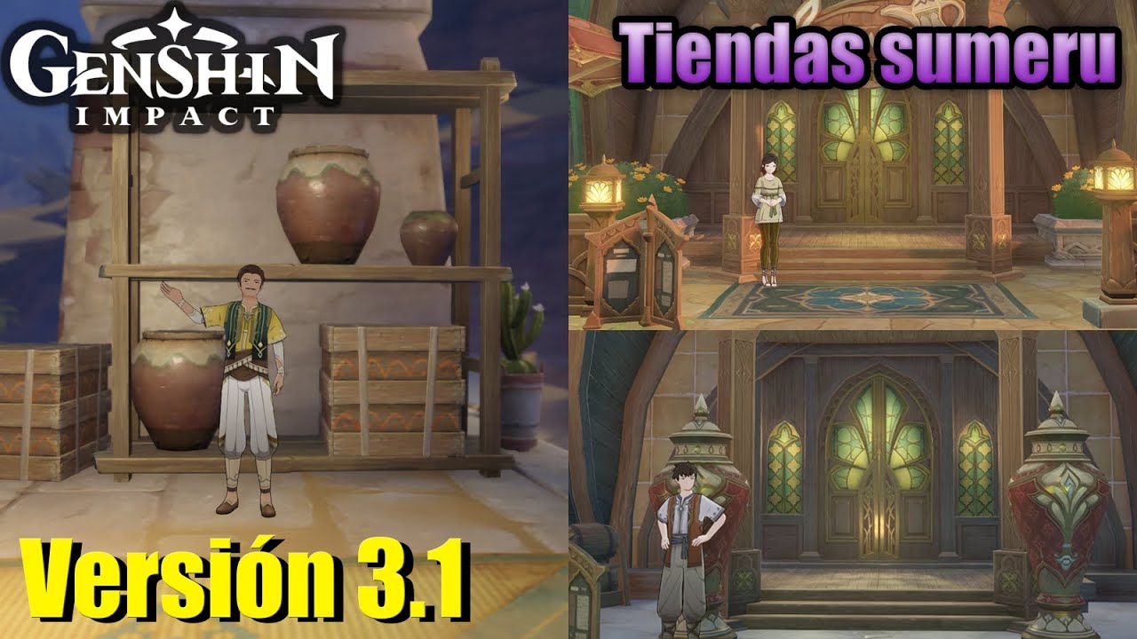 Tiendas de Sumeru [Versión 3.1]🛒 | Genshin Impact - YouTube