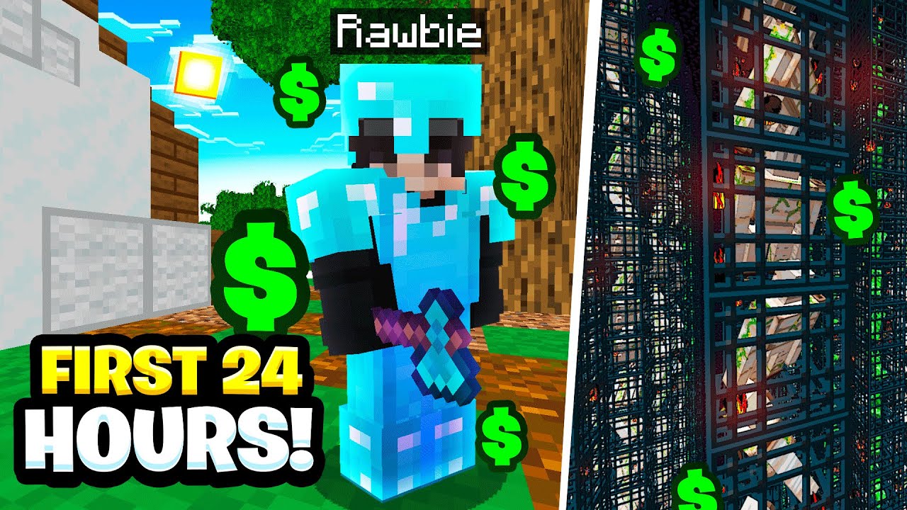 OUR *INSANE* FIRST 24 HOURS OF THE SEASON! | Minecraft Skyblock ...