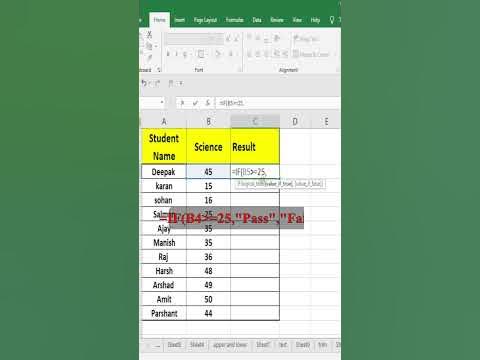 if// excel me if formula ka use kaise kare// how to use if formula in excel// Learning Master ...