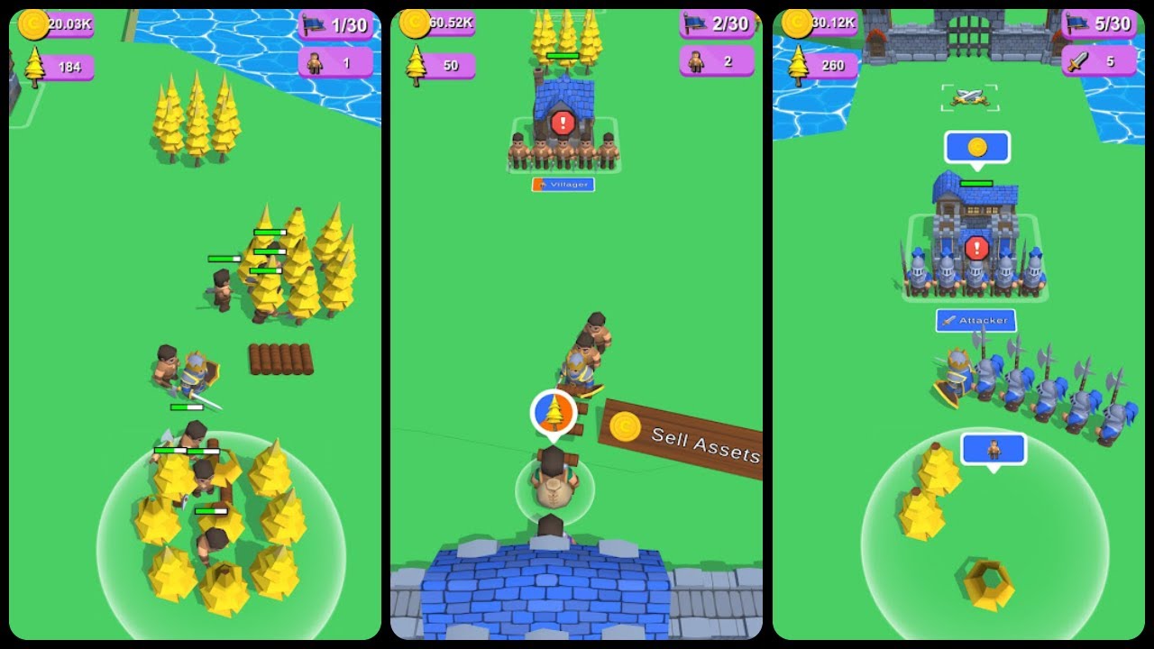 Lords Clash:Idle Castle Raider Game Gameplay Android Mobile - YouTube