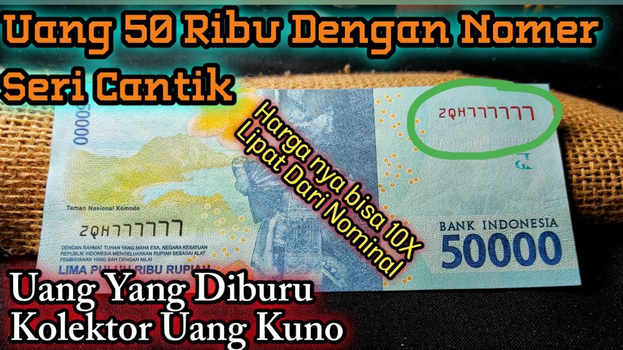 🔴 WooW ||| Harga Uang 5O Ribu Dengan Nomer seri Cantik 777777 - YouTube