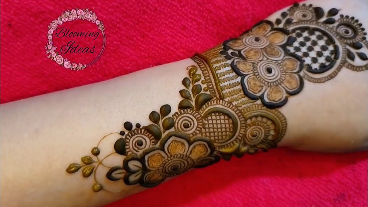 Unique arabic mehndi design // Gorgeous floral mehndi design // Latest ...
