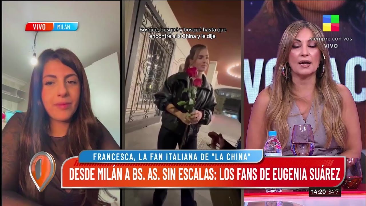 🗣️ Desde Milán habla Francesca, la fan italiana de "La China" Suárez ...