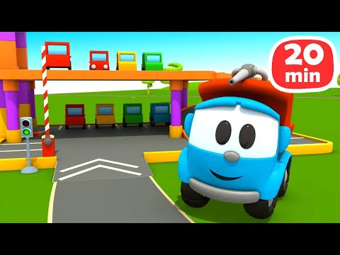 Cartoons für Kleinkinder. Baue mit Leo tolle Fahrzeuge! Leo der Lastwagen auf Deutsch