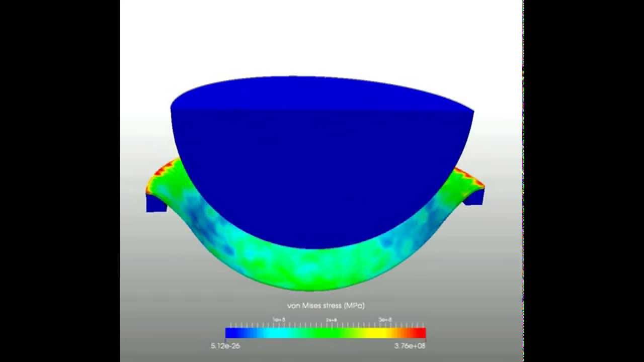 Deep Drawing Process - SimScale Simulation - YouTube