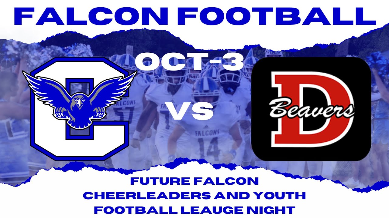 CAHS Falcon Football vs. Dubois Beavers (Future Falcons Cheerleaders ...