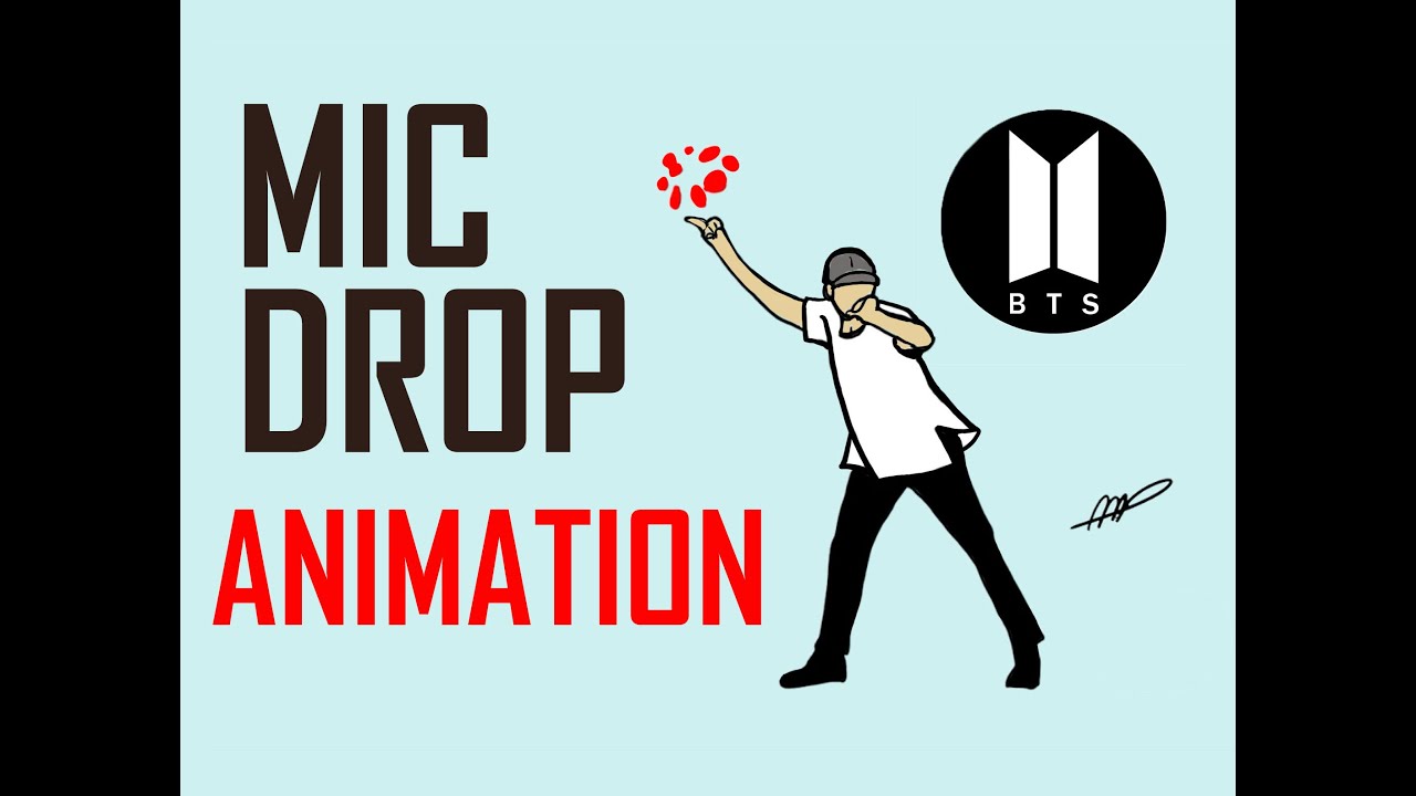 BTS Mic drop dance ANIMATION rotoscoped - YouTube