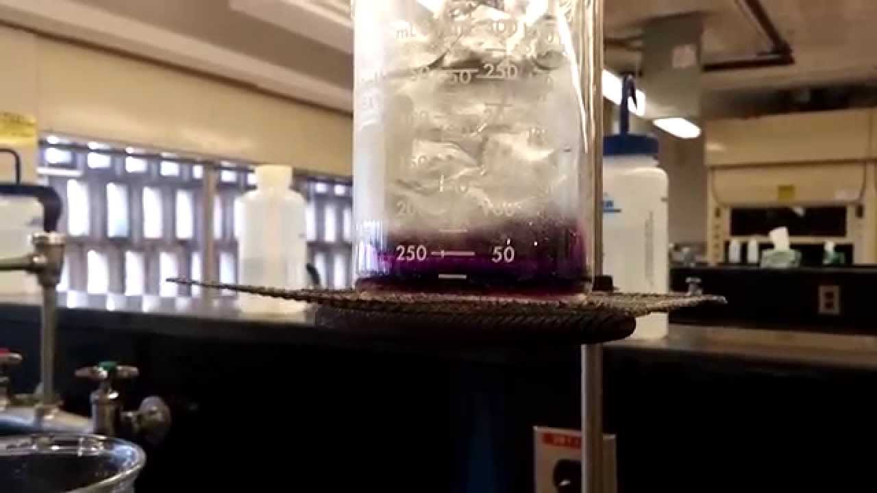 Sublimation of Iodine - YouTube