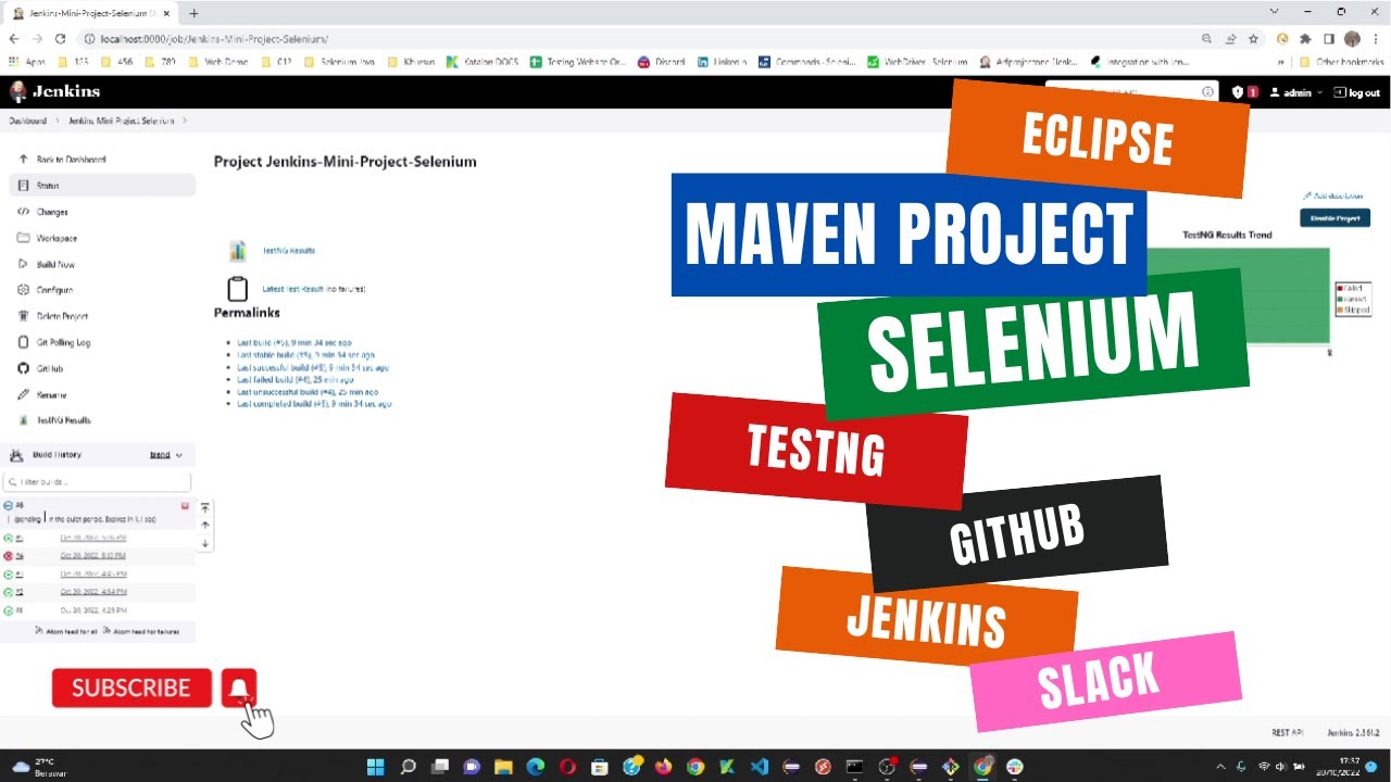 Maven Project Selenium Java Testng Push Github Build Jenkins 6174