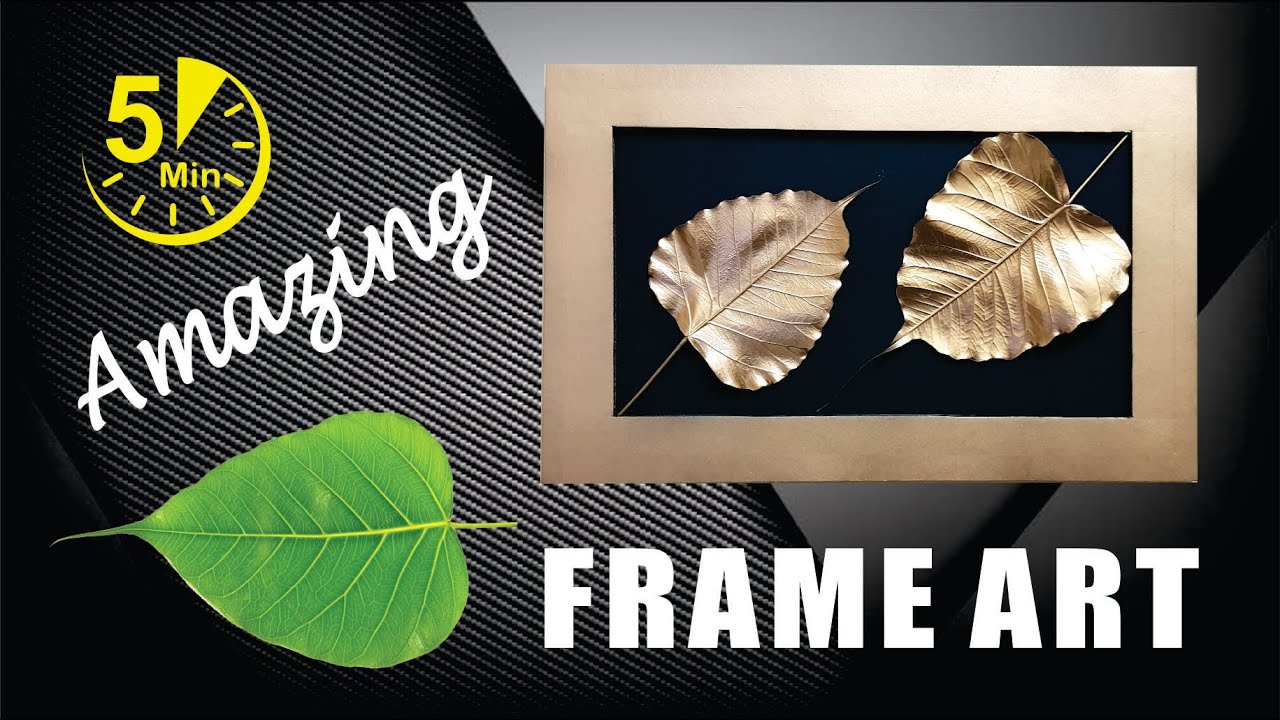 leaf frame DIY ideas easy - YouTube