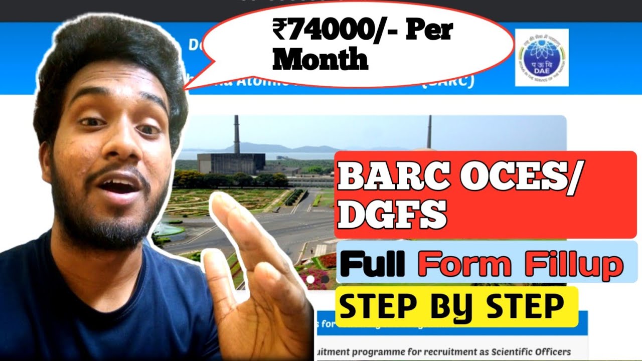 BARC OCES/DGFS from fill up full process step by step | BARC from fill ...